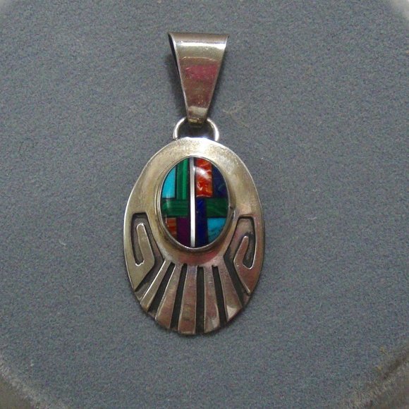 Zuni Artist "SE" | Jewelry | Vintage Sterling Silver Zuni Multistone ...